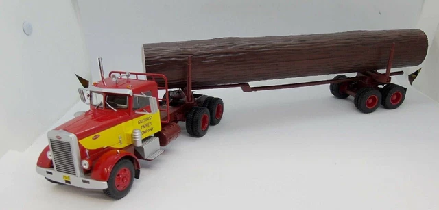 PETERBILT 281 GRUMIER bois 1962 1/43 camion americain semi remorque ixo ...