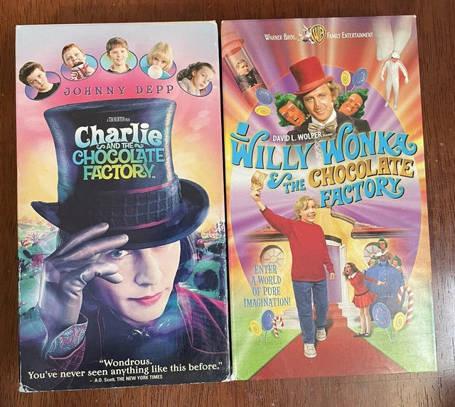 CHARLIE AND THE Chocolate Factory 2005 VHS Willy Wonky Lot Johnny Depp ...