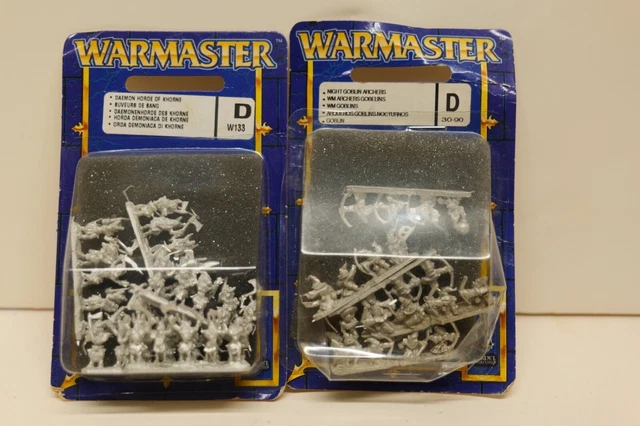 WARMASTER NIGHTGOBLIN ARCHERS and Daemon Horde of Khorne Metal Rare GW ...