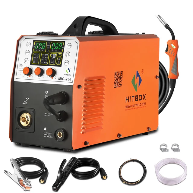 HITBOX 4IN1 MIG Welder/Tig torch 200A 220V Lift TIG ARC Aluminum ...