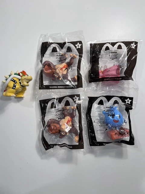 MCDONALDS 2023 SUPER Mario Bros Movie Donkey Kong x2, Principessa Peach ... MCDONALDS 2023 SUPER Mario Bros Movie Donkey Kong x2, Principessa Peach ...