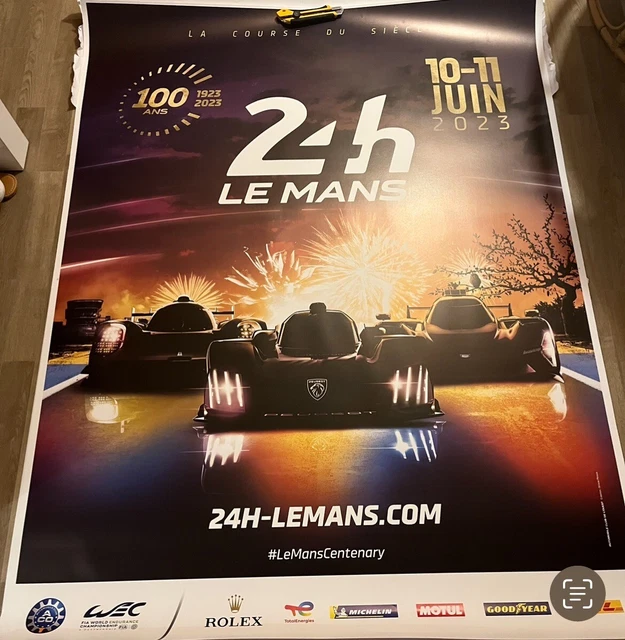 Affiche 24 Heures Du Mans 2023 Eur 80 00 Picclick Fr