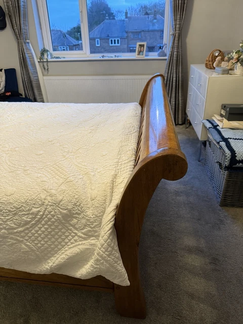 BARKER & STONEHOUSE - Frontier Wood Sleigh Bed – High-End Quality ...