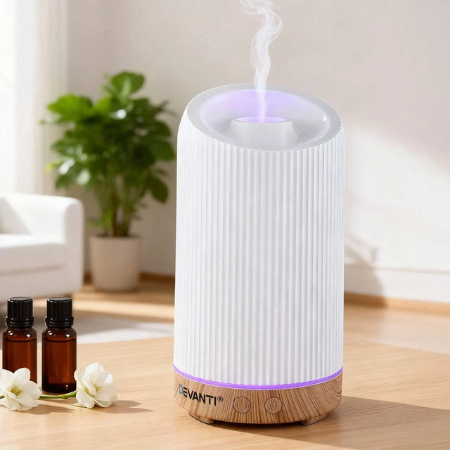 DEVANTI ULTRASONIC AROMA Diffuser Aromatherapy 200ml LED Lights Iron ...