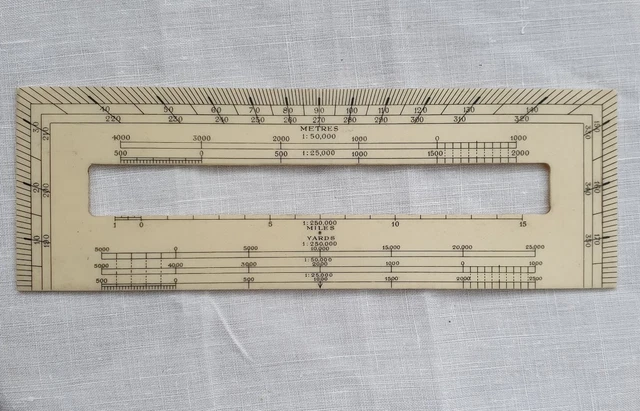 VERY RARE ANTIQUE Ivorine Protractor Scale Rule Ruler £80.00 - PicClick UK