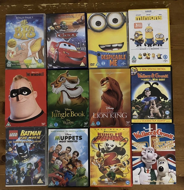KIDS DVD BUNDLE BFG Cars Minions Disney Pixar £8.00 - PicClick UK