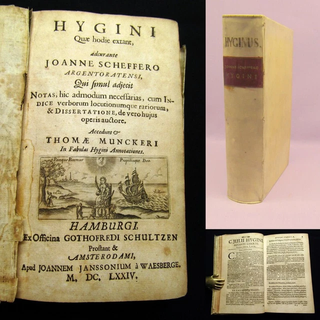 HYGINUS 1674 HYGINI quae hodie extant adcurante Joanne Scheffero, qui ...