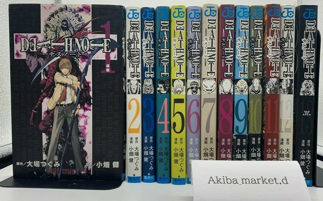 USATO DEATH NOTE Manga Vol.1-13 Set Completo Fumetti Manga Giapponese ...