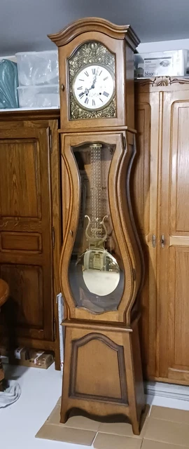 HORLOGE PENDULE COMTOISE Complète en bois Marque Beroz à Morbier année ...