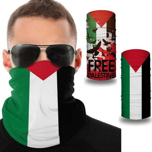 PALESTINE NECK SCARF Palestine Flag Scarf Palestinian 2024 Mask Bandana ...