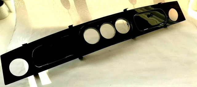 CLASSIC ROVER MINI Wood Dashboard | Charcoal Gloss Black 3 Clock Centre ...