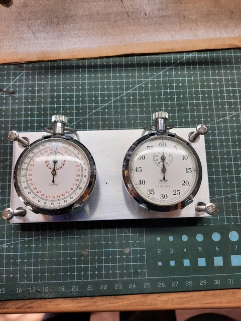 SMITHS SET 1 Rally Race Timer Dashboard Set works style 50s 60s etc £ ...