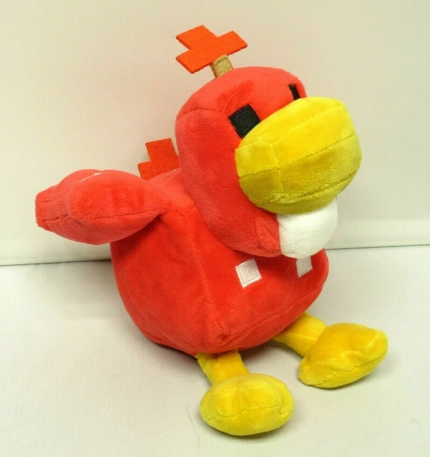 MOJANG JINX MINECRAFT Chicken Plush Cluckshroom Happy Explorer Red 9 ...