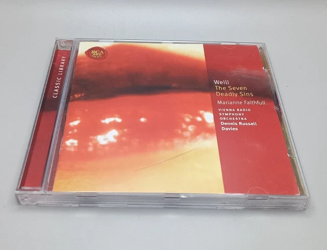 MARIANNE FAITHFULL SEVEN Deadly Sins CD Remastered Kurt Weill RCA Red ...