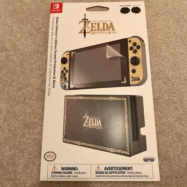 NINTENDO SWITCH ZELDA BOTW Collectors Edition Screen Protection & Skins ...