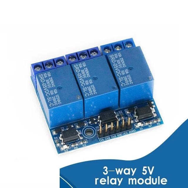 RELAY MODULE 3 Channel Signal High-Voltage Optocoupler Isolation Opto ...