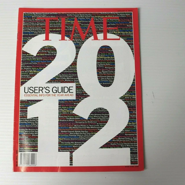 TIME MAGAZINE JANUARY 9, 2012 ~ 2012 User's Guide £7.87 - PicClick UK