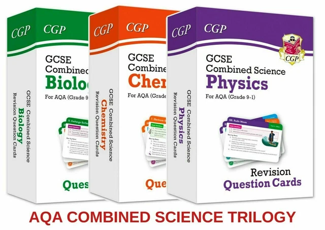 GCSE AQA COMBINED Science Revision Flashcards All 3 Question Cards Pack ...