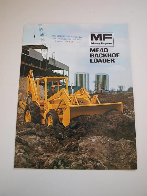 MASSEY FERGUSON &MF 50F" Tractor Backhoe Loader Brochure Leaflet £5.00 - PicClick UK