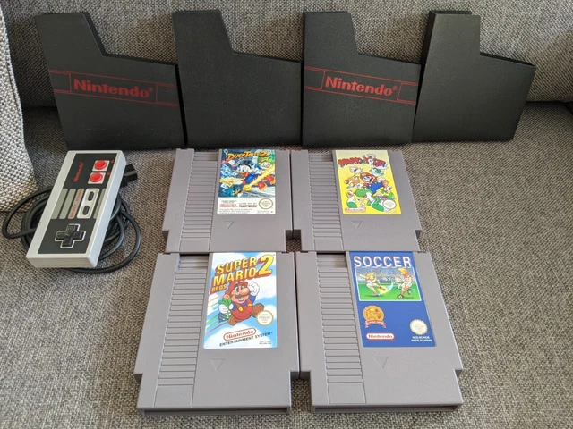 NINTENDO NES CONTROL Pad Ducktales 2 Super Mario Bros Soccer Mario ...