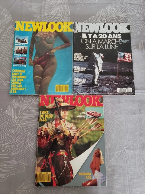 Lot De 3 Revues Magazines Newlook Années 80 Adultes N° 60 61 Et 72