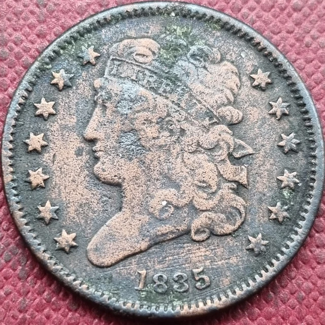 1835 CLASSIC HEAD Half Cent 1/2c Better Grade Details #84286 $69.99 ...