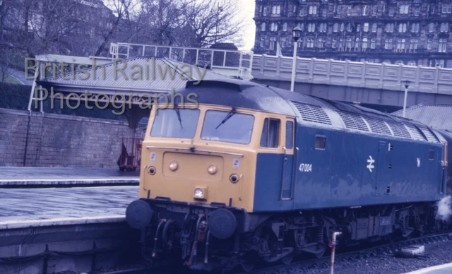 35MM SLIDE BRITISH Railways Diesel Loco 47004 Class 47 Edinburgh ...