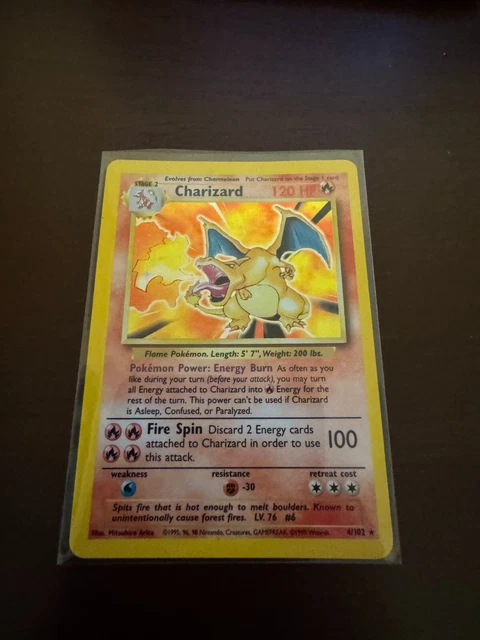 POKÉMON TCG CHARIZARD Base Set 4/102 Holo Unlimited Holo Rare EUR 251,40 - PicClick FR