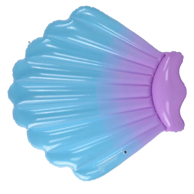FLOAT BED INFLATABLE Floating PVC Shell Shaped Portable Accessory For ...