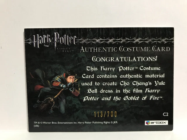 HARRY POTTER FEUERKELCH Update Kostümkarte C2 Cho Chang Yule Ball - 113 ...