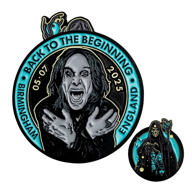 BLACK SABBATH OZZY Osbourne Back To The Beginning Commemorative Badge ...