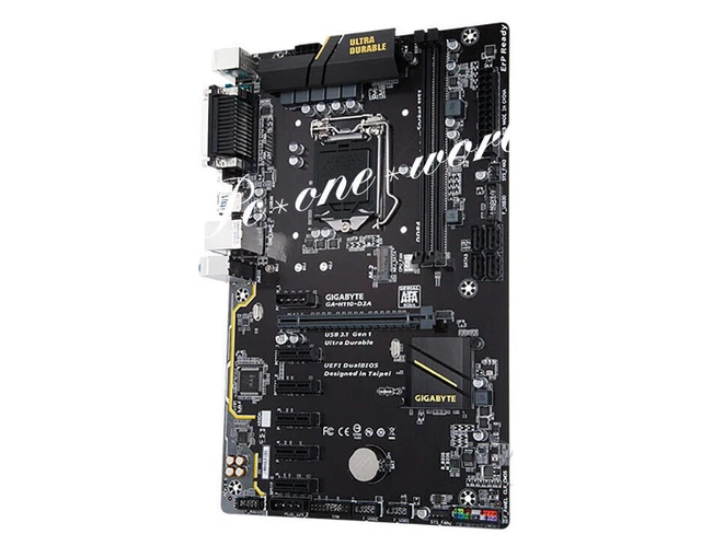 GIGABYTE GA-H110-D3A MOTHERBOARD LGA 1151 Intel H110 DDR4 6GPU 6PCIE ATX USB3.1 EUR 213,73 ...