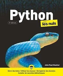 PYTHON POUR LES Nuls, 3e éd. de MUELLER, John Paul | Livre | état bon ...