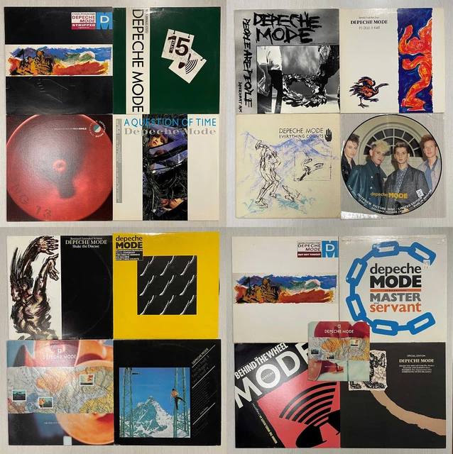 SELTENE DEPECHE MODE Vinyl Schallplatte Set (13) Singles Bild Disc Exc ...