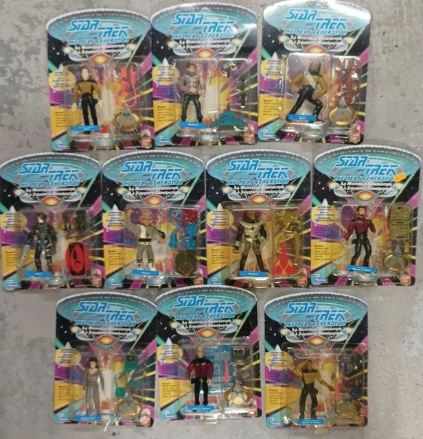 PLAYMATES STAR TREK Next Generation action figure set $71.00 - PicClick AU