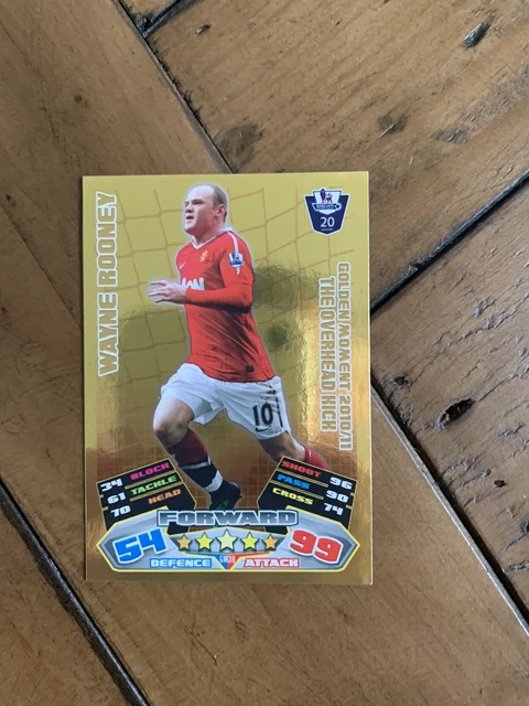 MATCH ATTAX 2011/12 11/12 Wayne Rooney Golden Moment No Gm 38 Great £1.00 - PicClick UK