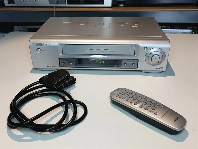 PHILIPS VR 630 Magnétoscope VHS PAL SECAM avec télécommande Fonctionnel ...