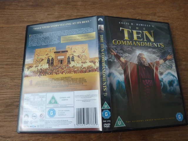 CECIL B. DEMILLE'S The Ten Commandments - 2 Dvd - 2013 £4.79 - PicClick UK