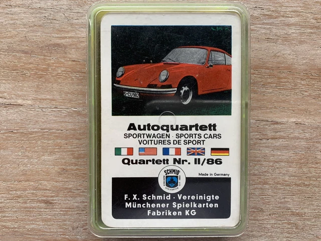 QUARTETT FX SCHMID Nr. II/86 Autoquartett Sportwagen EUR 35,00 ...