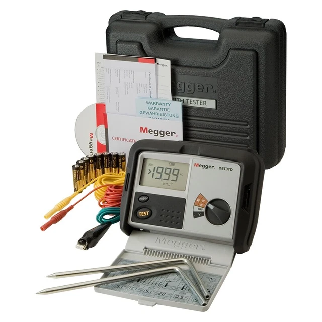 MEGGER DET3TD EARTH Tester C/W Case and Kit £865.00 - PicClick UK