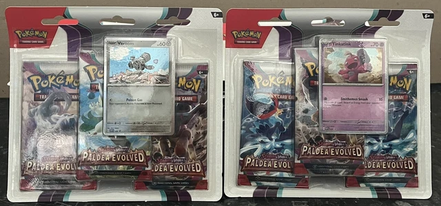 POKÉMON PALDEA EVOLVED 3-Pack Blister. Sealed Case of 24 (72 booster ...