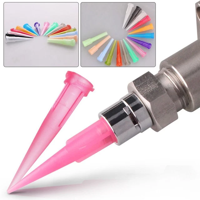 PLASTIC TAPERED TIPS Glue Dispensing Nozzle Liquid Dispenser Dispensing ...