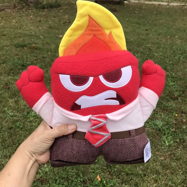 DISNEY COLLECTION PIXAR Inside Out Anger Emoji Flame Fire Stuffed Toy ...