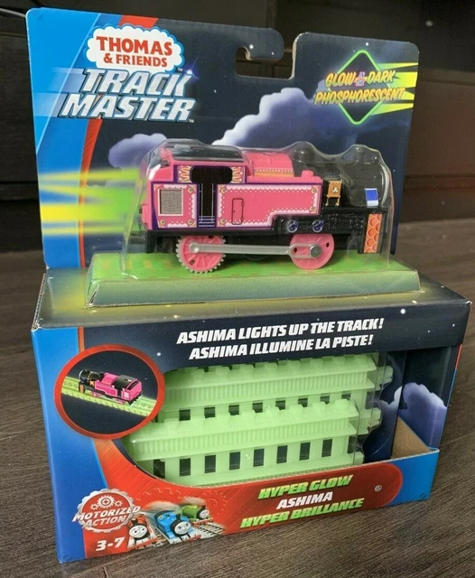 THOMAS & FRIENDS Hyper Glow ASHIMA Trackmaster Motorized Glow In The ...