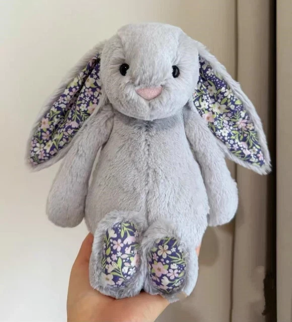 GREY JELLYCAT BLOSSOM Cream Medium Bunny Berry Plush,Cute Toy with Dust ...