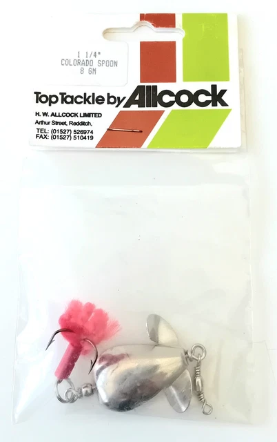 VINTAGE FISHING LURE Colorado Spoon by Allcock Tackle 8g Spinning Pike ...