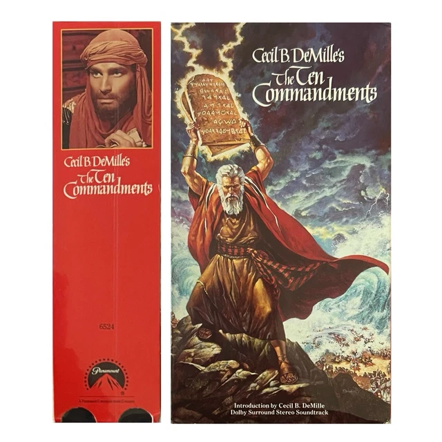 CECIL B. DEMILLE’S The Ten Commandments (VHS, 1956) - NEW SEALED £17.88 ...