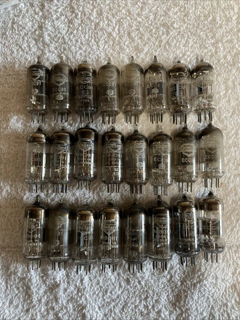 ECC91 M8081 MULLARD X24 Job Lot - SP02 £30.00 - PicClick UK