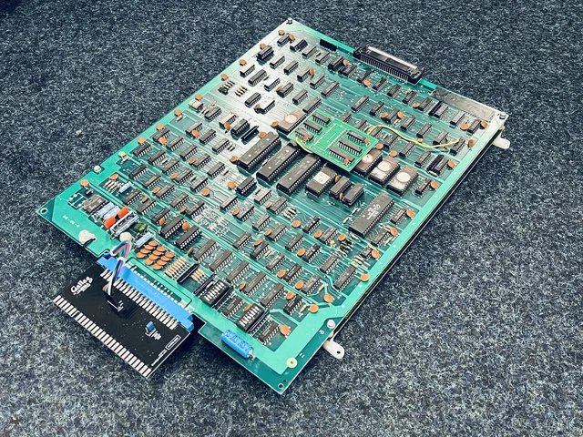 VINTAGE GALAGA GALLAG Arcade Green Clone PCB Game Board With Jamma ...