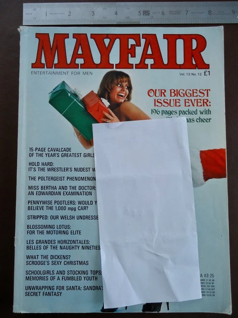 CLASSIC * MAYFAIR * Mens Magazine VOL 13 No 12 ~ Complete ~ Christmas ...